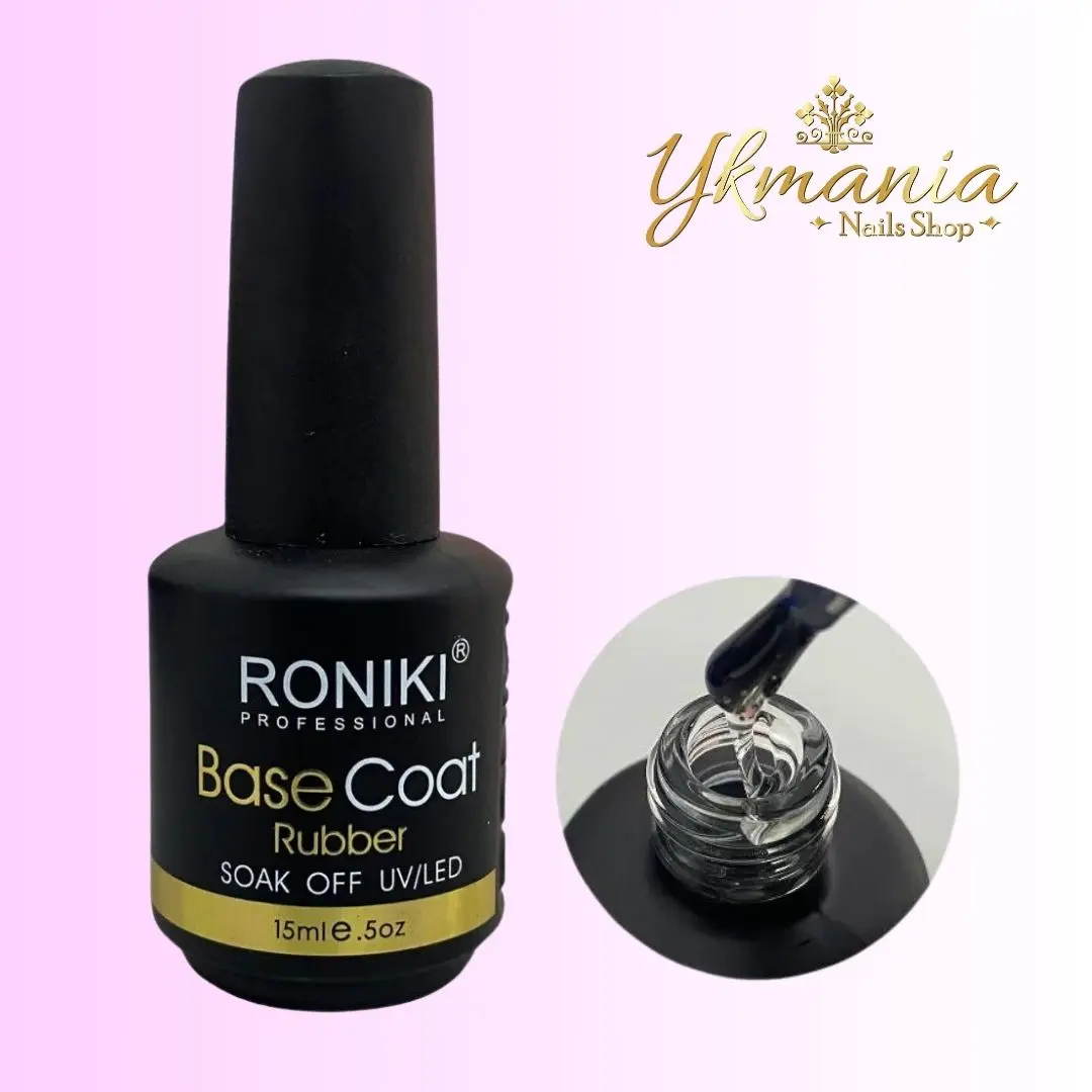 Base RUBBER CLEAR Roniki - Ykmania Nails Shop